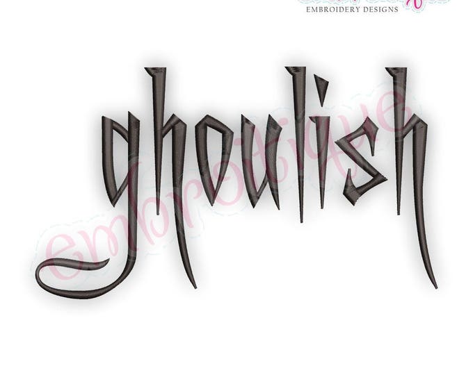 Ghoulish Halloween Monogram Font Aa-zz 0-9 1 - Etsy