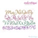 Bentley Monogram Set - Small - Machine Embroidery Font Alphabet Letters ...