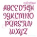 Penelope Set 3 - Calligraphy Script Monogram Alphabet Font Alphabet ...
