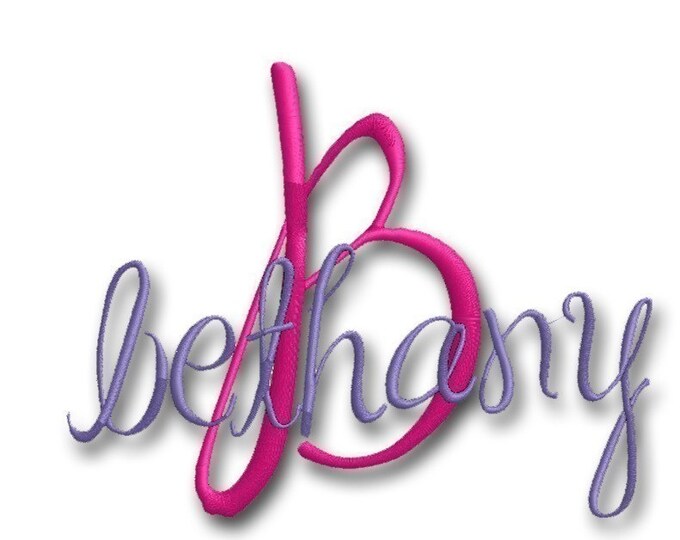 Bethany Monogram Set-instant Download digital Machine - Etsy