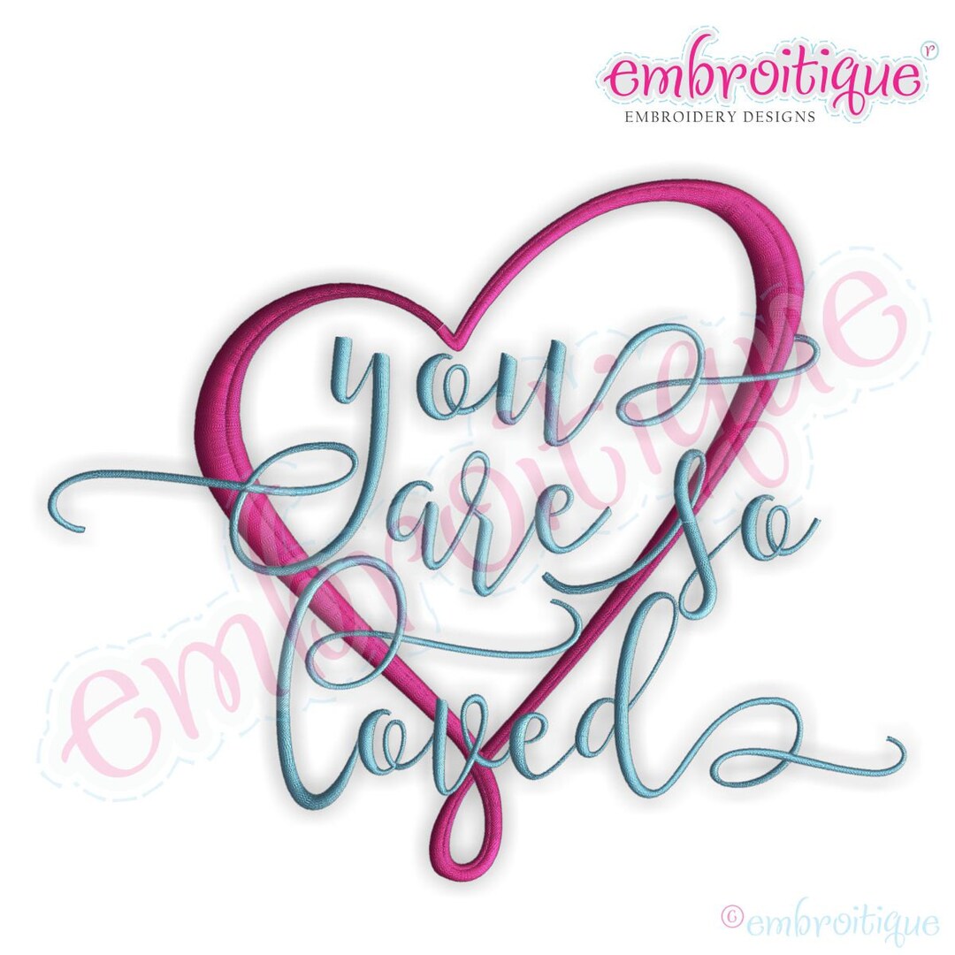 You Are so Loved Calligraphy - Instant Download -digital Machine ...