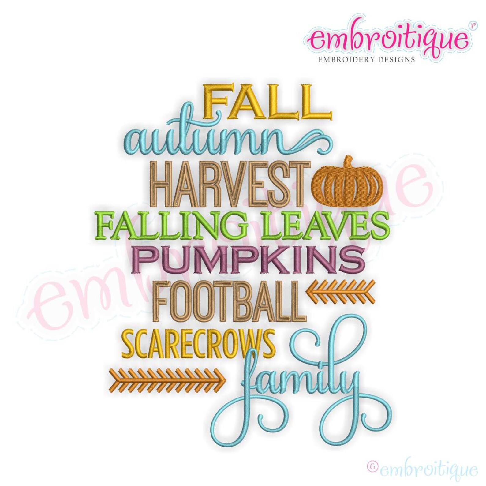 Fall Harvest Football Family Word Block Instant Download - Etsy