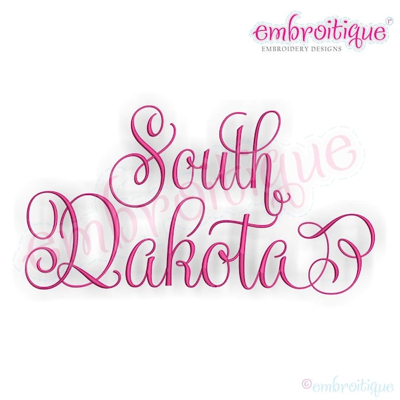Dakota Embroidery Fonts Photographs