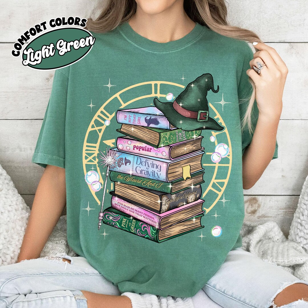 Wicked Changed for Good Books Comfort Colors Shirt, Broomstick Magic ...