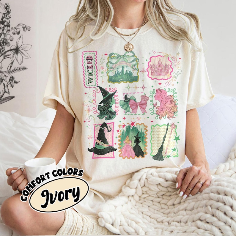 Retro Wicked Comfort Colors Shirt, Wizard Defying Gravity Tee, Pink ...