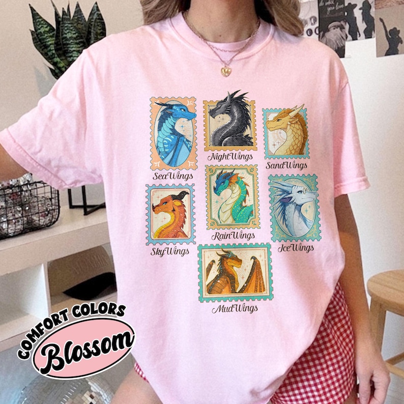 Wings of Fire Dragons Comfort Colors Shirt, Queen of Pyrrhia Shirt ...