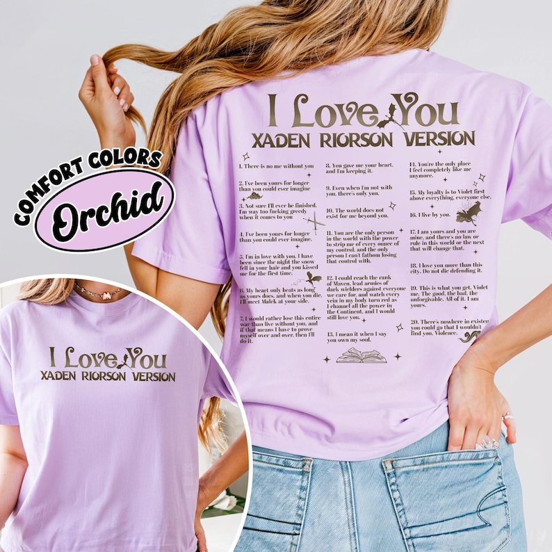 Xaden Riorson Quote Comfort Colors Shirt, Fourth Wing Book Quotes ...