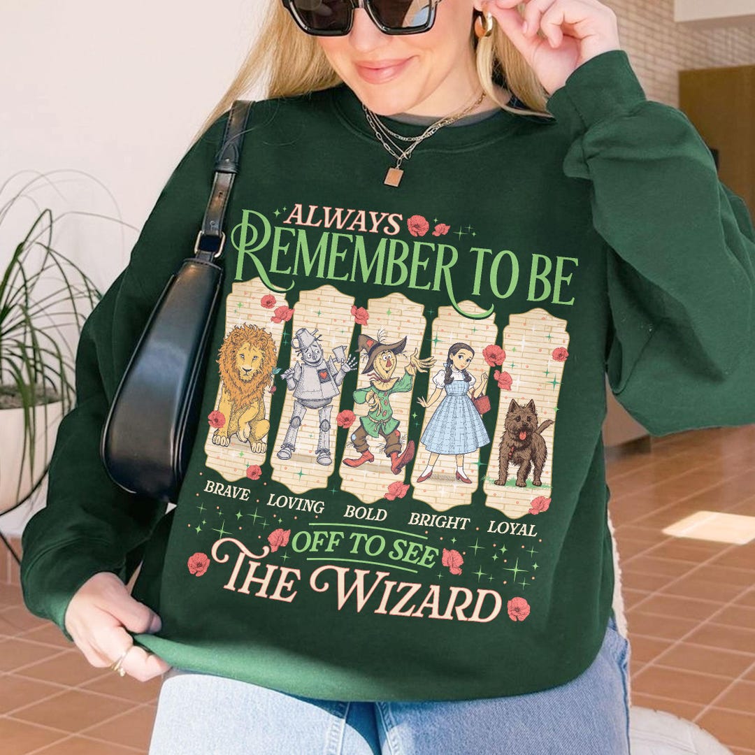 Wicked off to See Wizard Sweatshirt, Yellow Brick Road Crewneck ...