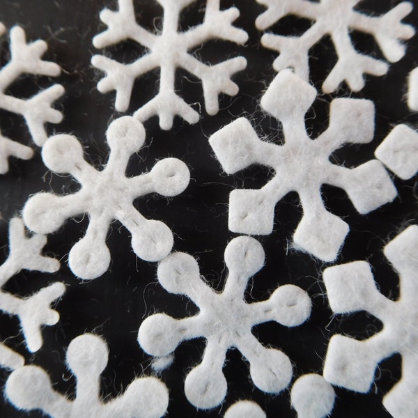 Felt Snowflakes - Etsy