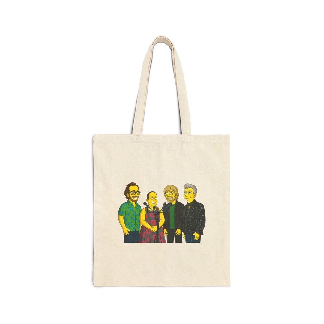 Phish Simpsons Tote Bag | Band Cartoon Mashup, Music Festival Art - Etsy