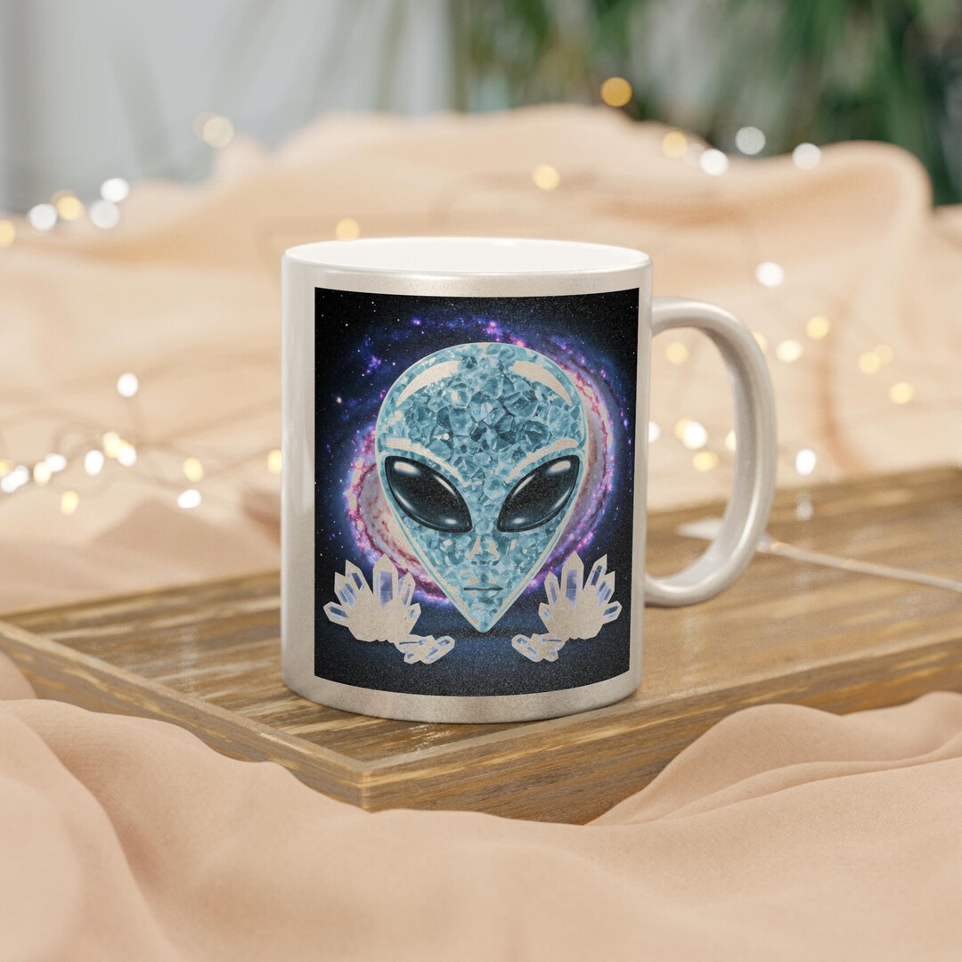 Crystal Emissary: Alien Portrait, Cosmic Galaxy, Quartz Crystals, Sci ...