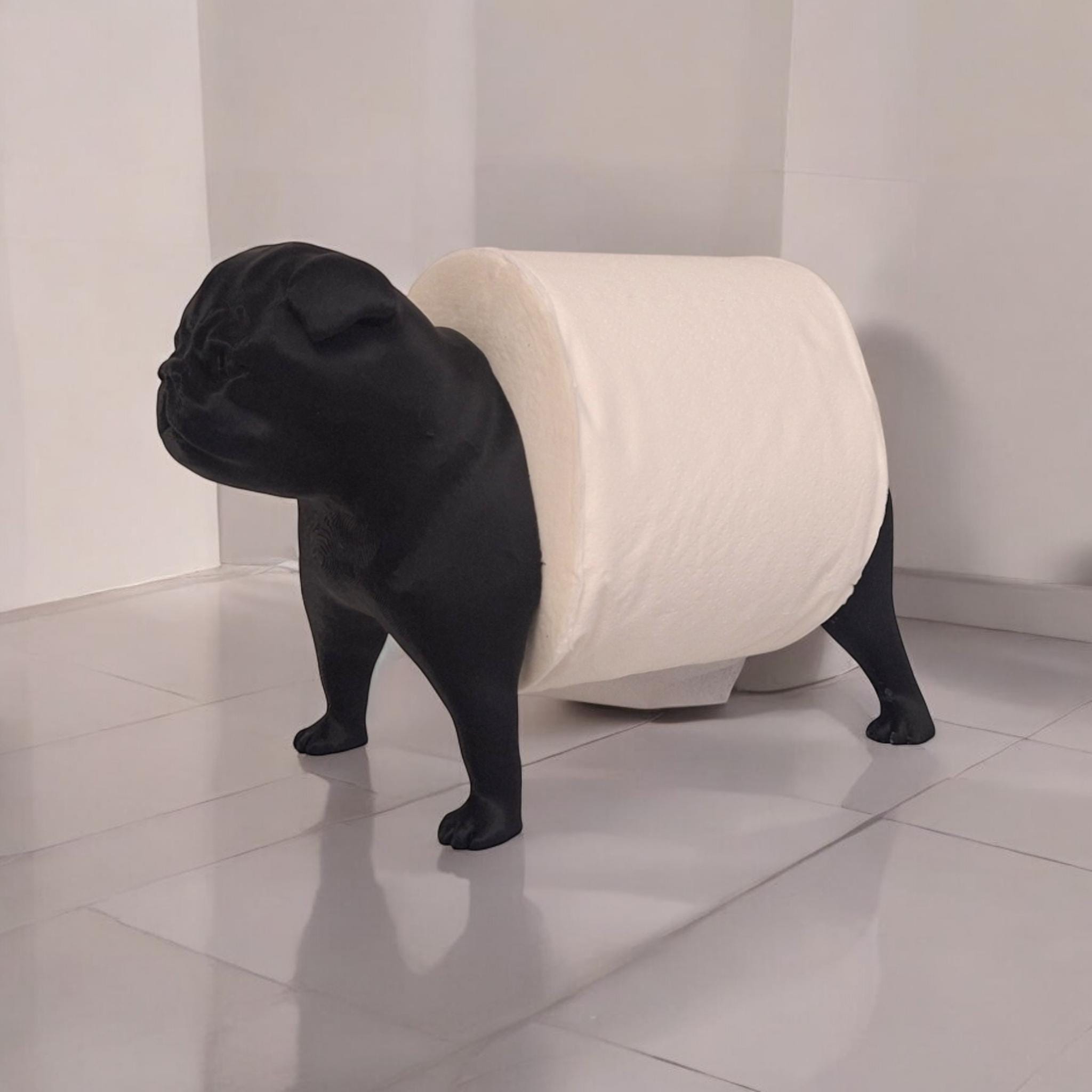 Pug Toilet Paper Holder - Etsy