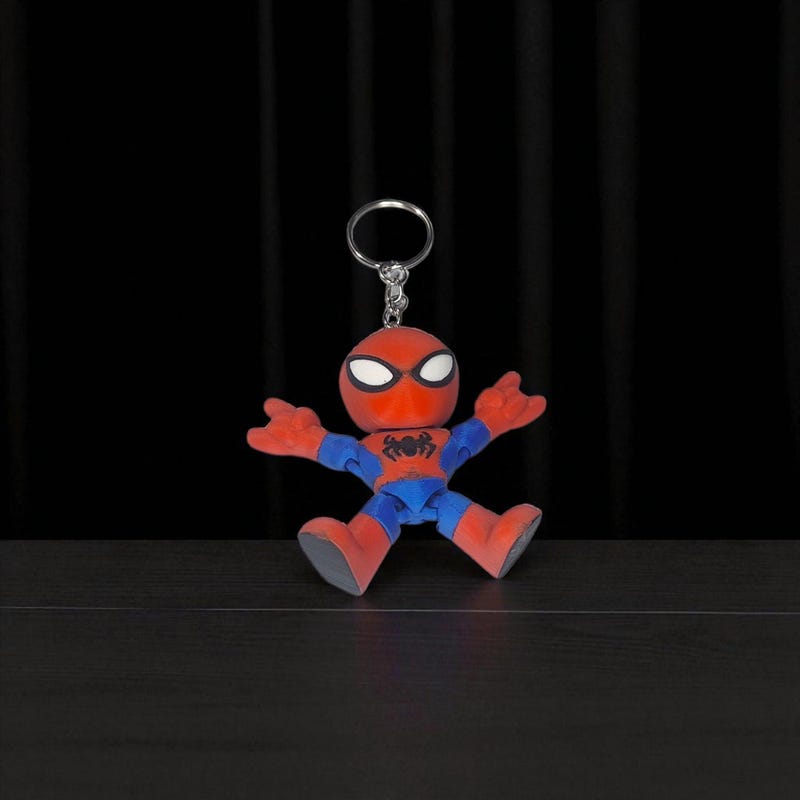Spiderman Keychain - Etsy