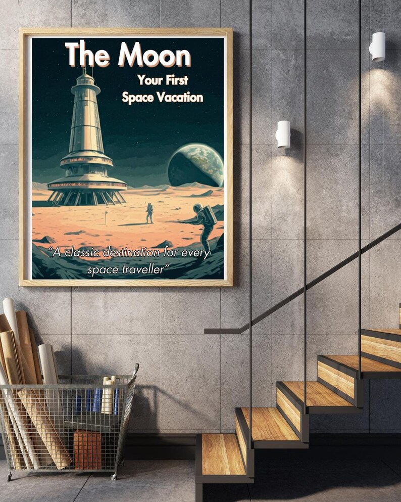 10 Vintage Space Travel Digital Print Posters - Etsy