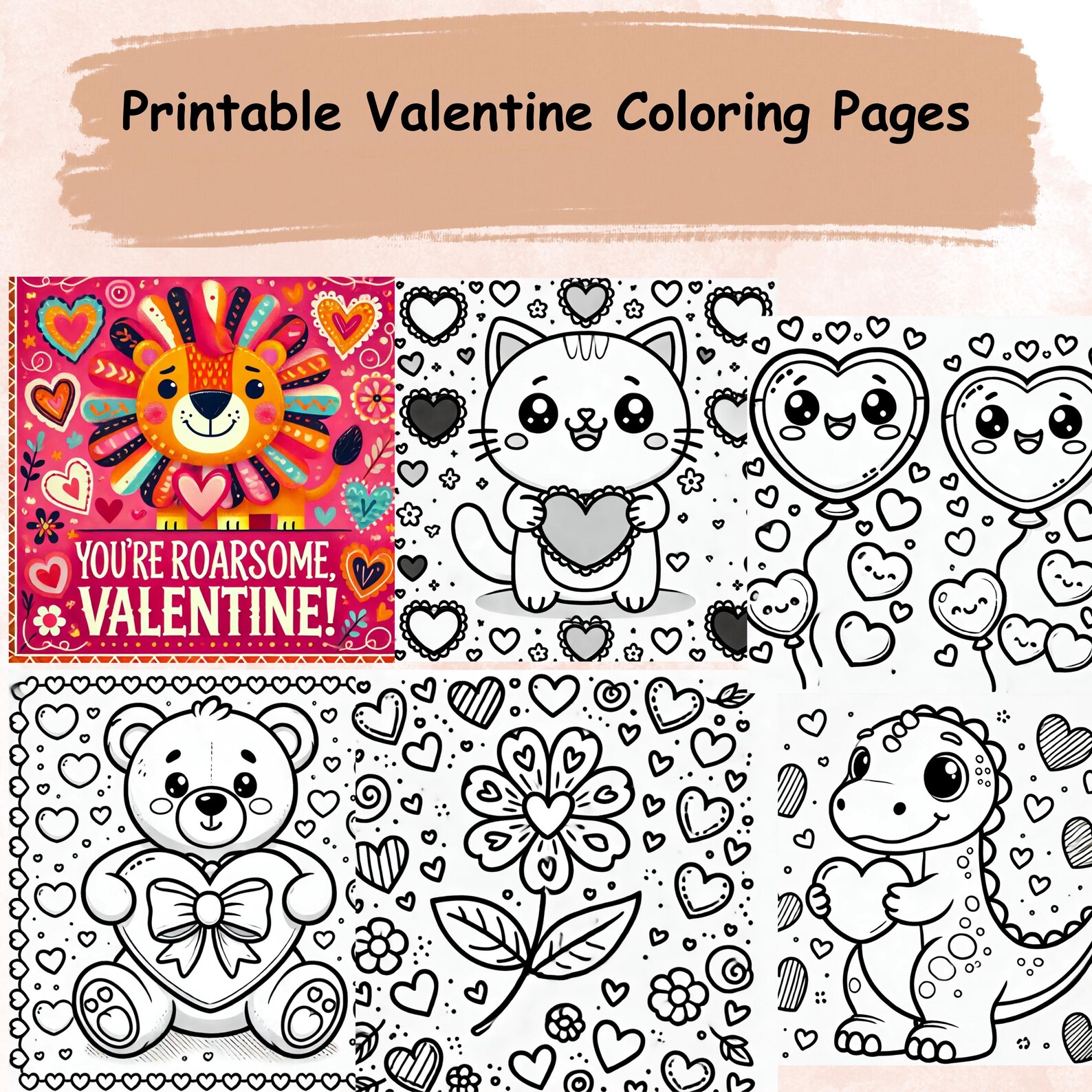 Valentine Coloring Pages I Coloring Pages for Kids I Preschoolers ...
