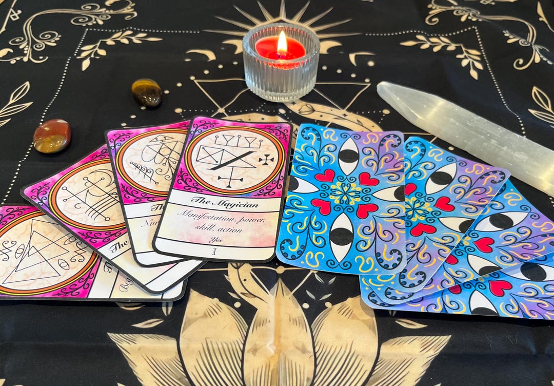 Printable Tarot Deck 7x12cm– Simple DIY Tarot Cards With Hand-drawn ...