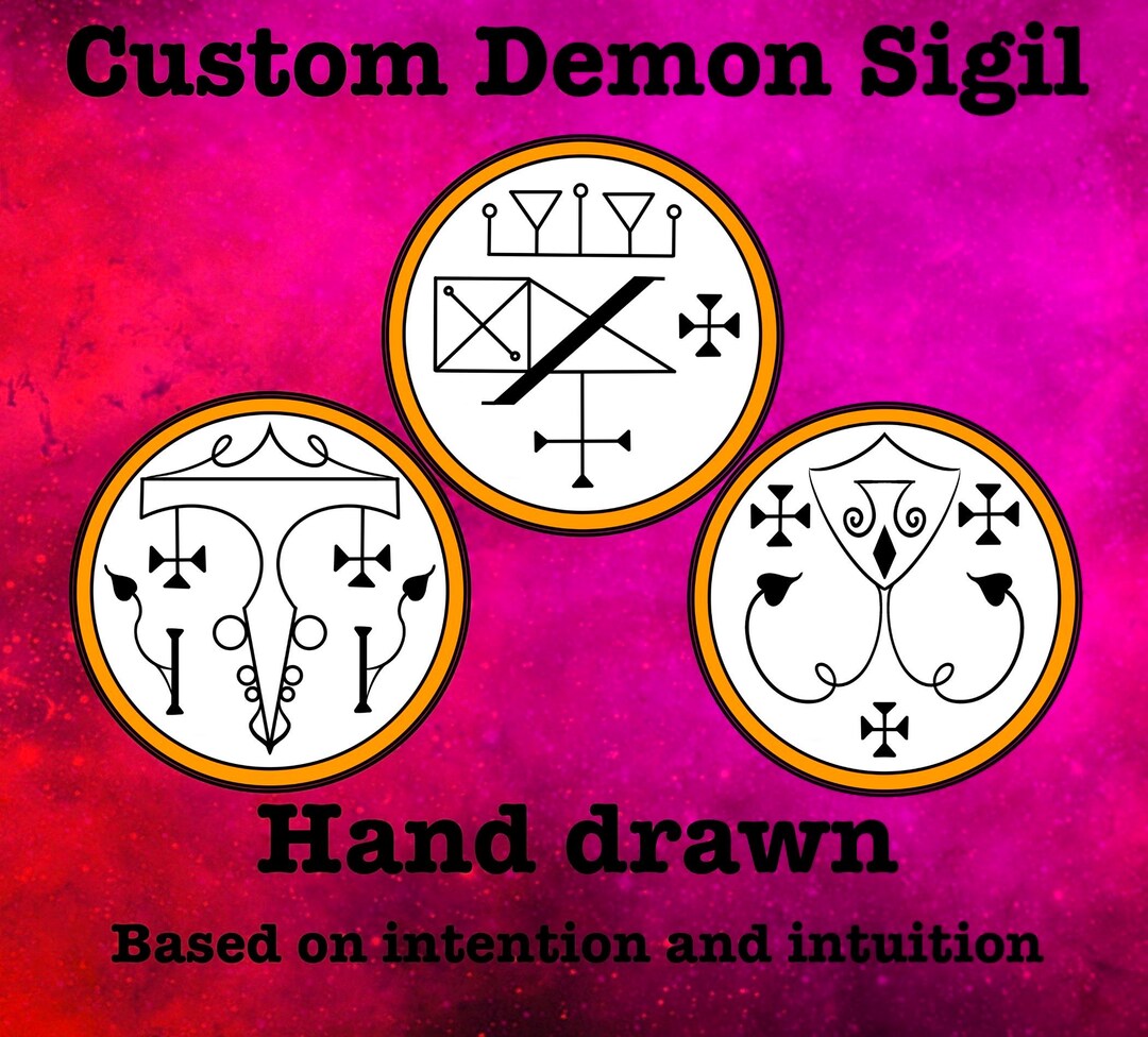 Custom Demon Sigil - Hand Drawn Sigil of Your Demon - Etsy