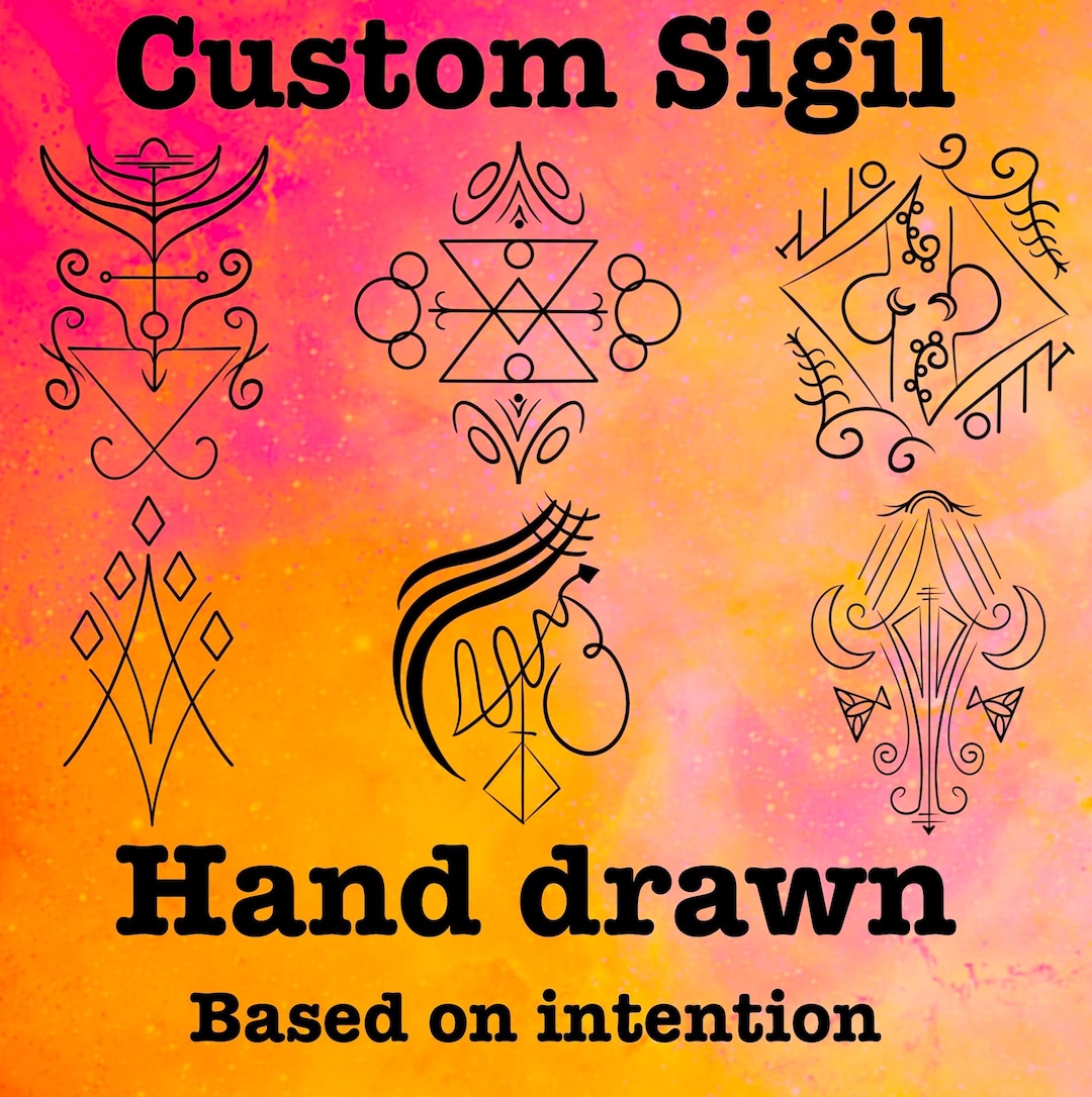 Custom Intention Sigil - Hand Drawn Personal Sigil With Your Intention ...