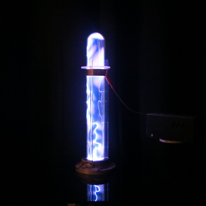 Handmade Glass Plasma Lamp Cylinder Neon and Iodine | Etsy