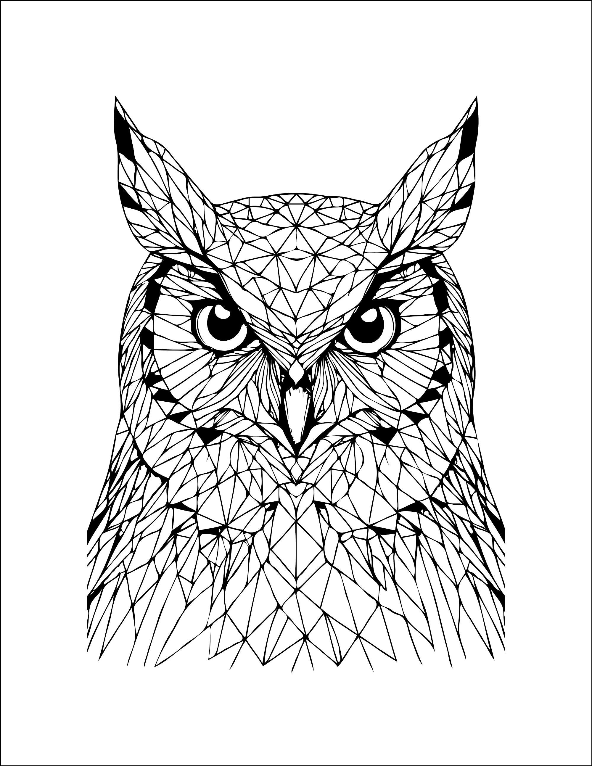 Coloring Pages, Abstract Animals Colouring Book for Adults, Printable ...