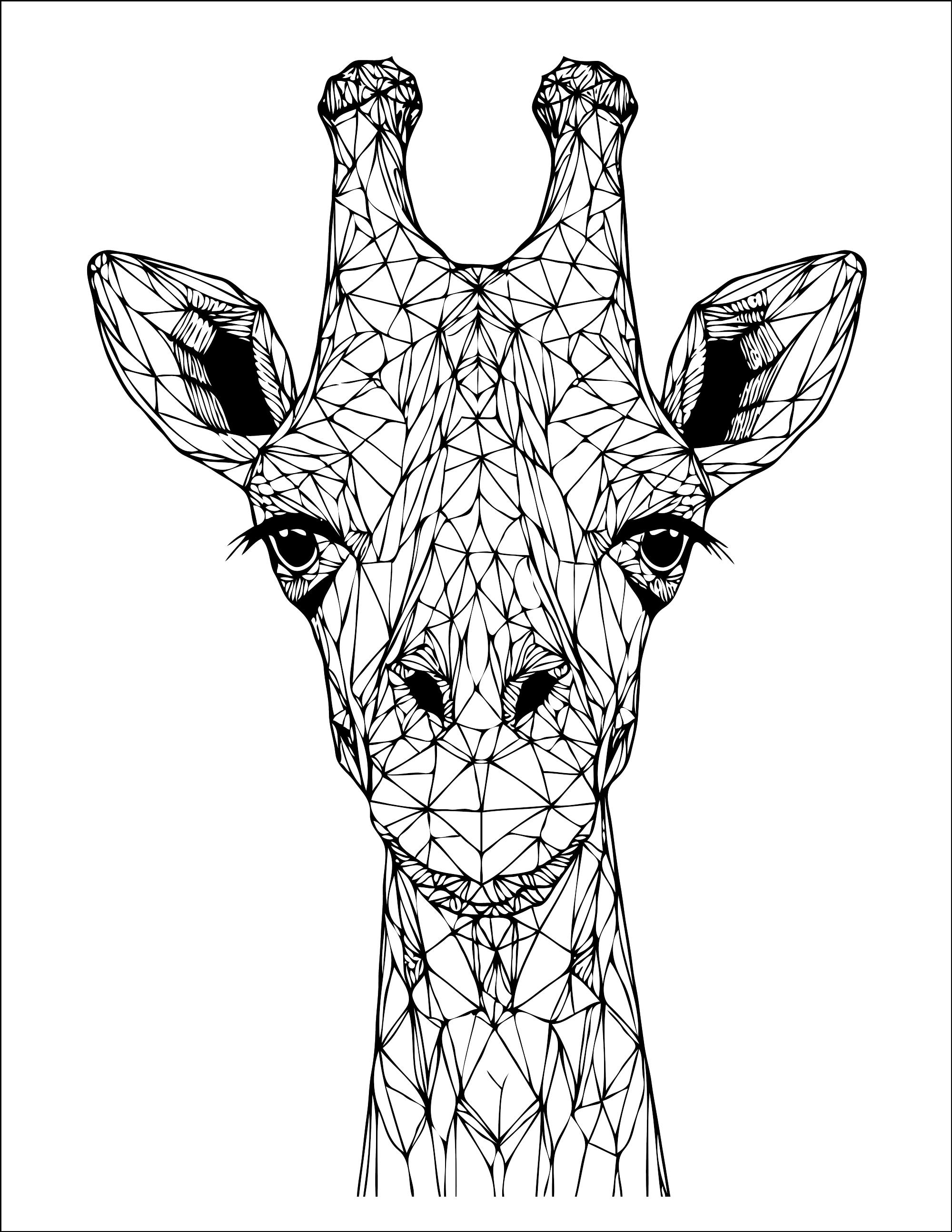 Coloring Pages, Abstract Animals Colouring Book for Adults, Printable ...