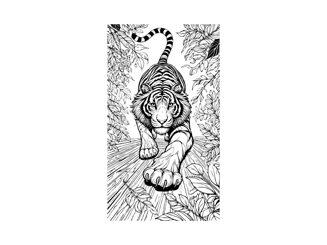 Coloring Pages, Printable Animal Coloring Book, Abstract Animal ...