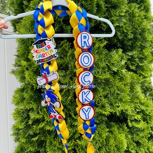 Sonic Graduation Lei, School Graduation, Kids Graduation, Personalized ...