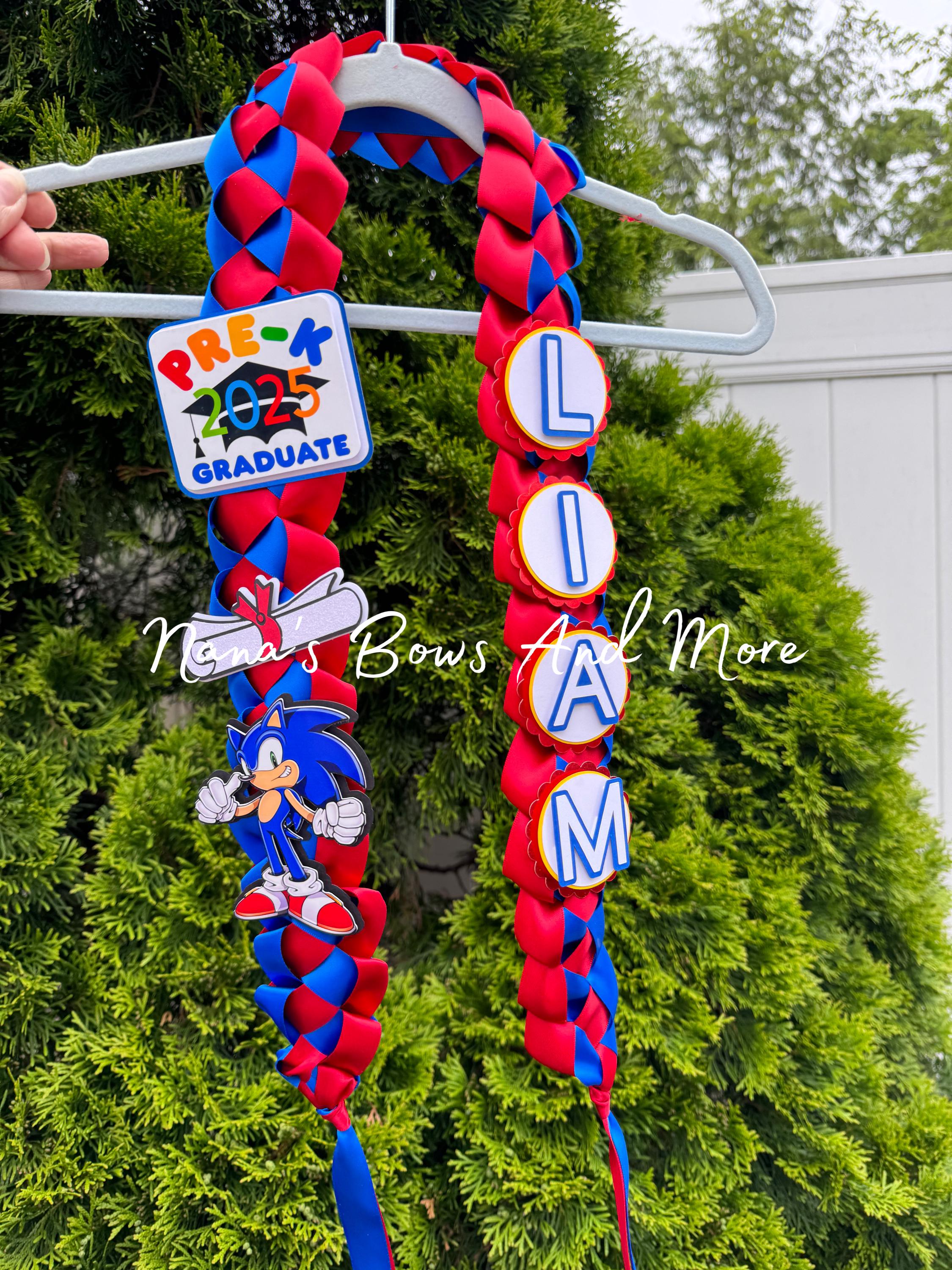 Sonic Graduation Lei, School Graduation, Kids Graduation, Personalized ...