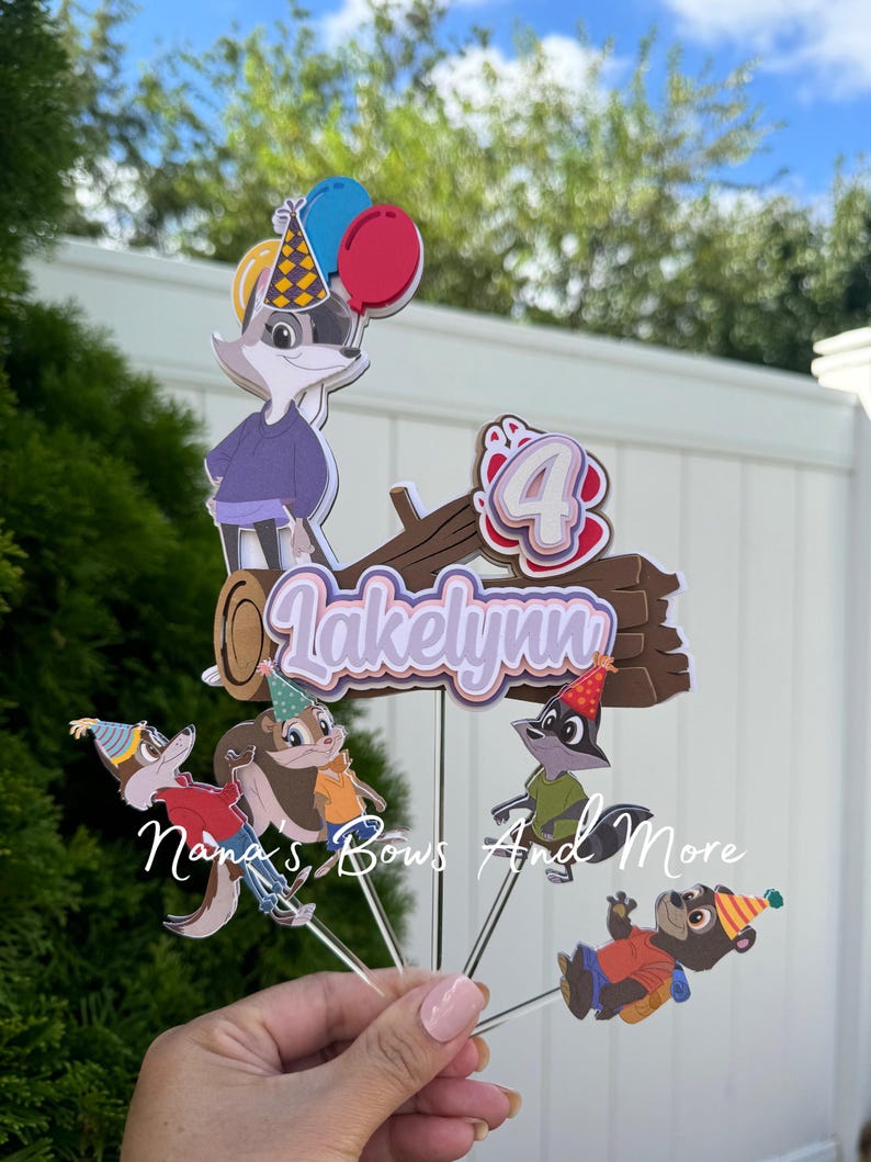 Personalized Wolf Birthday Cake Topper, Animals Party Decoration, Great ...