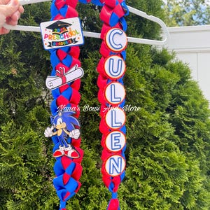 Sonic Graduation Lei, School Graduation, Kids Graduation, Personalized ...