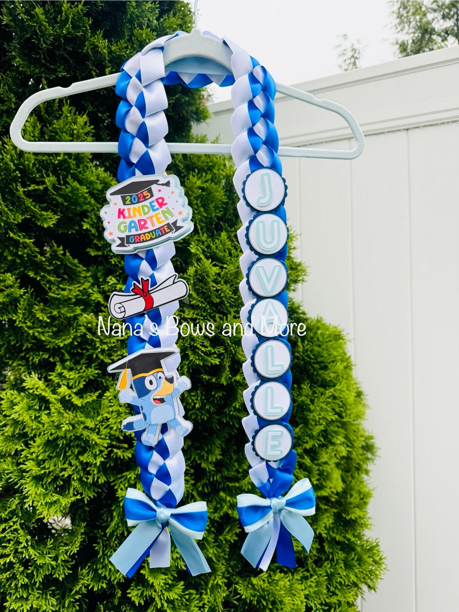 Preschool Kinder Pre-k Graduation Leí, Bluey Graduation Lei,custom ...