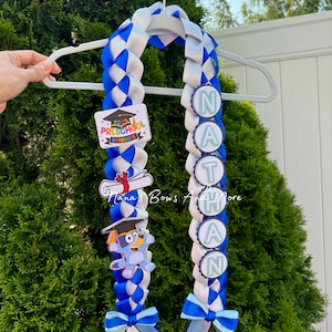 Preschool Kinder Pre-k Graduation Leí, Bluey Graduation Lei,custom ...