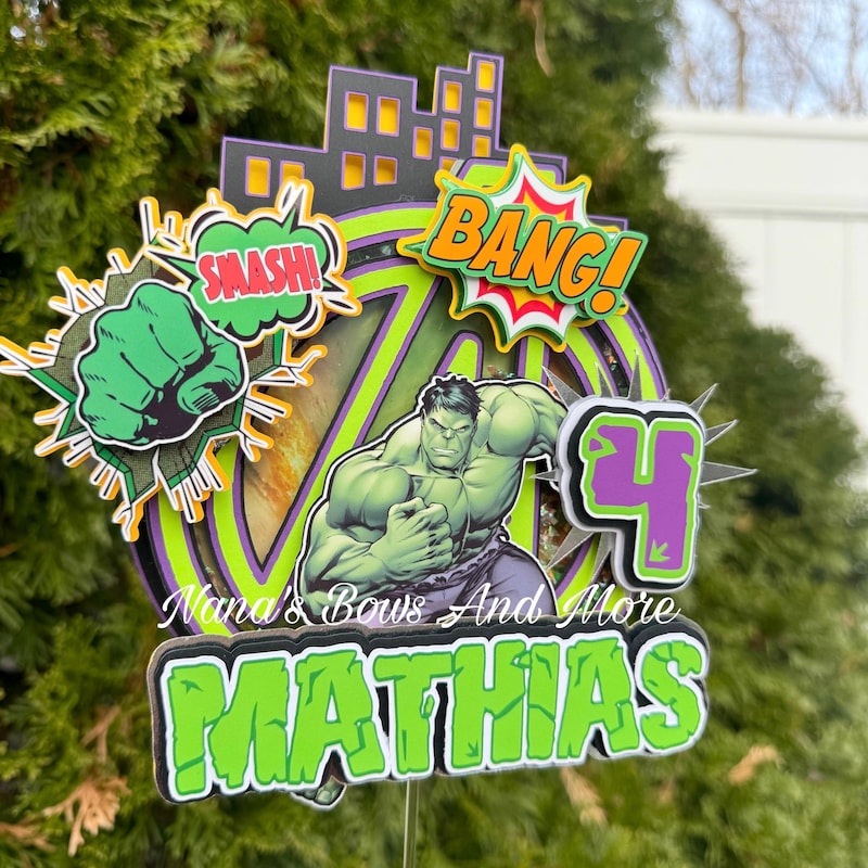 Hulk Cake Topper - Etsy