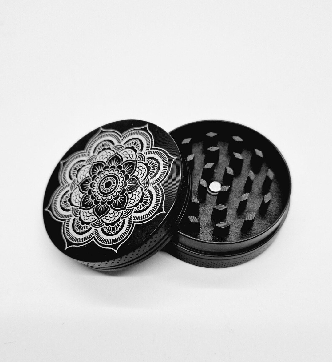 Paisley Flower Spiral Grinder Meme Funny Parody 50mm 2 Part Metal Herb ...