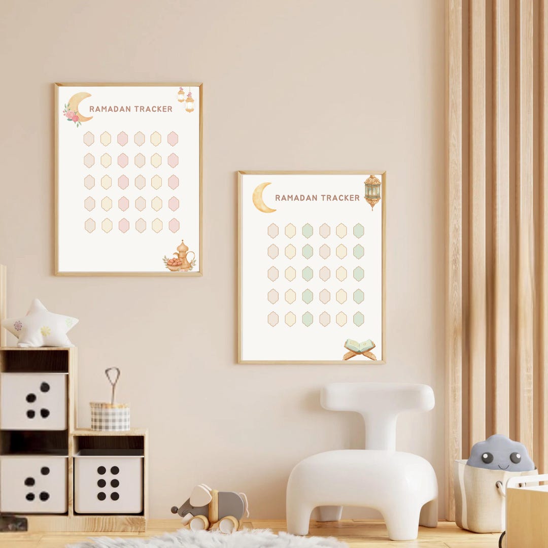 Ramadan Fasting Tracker for Kids. to Keep Track of Fasting. Digital ...