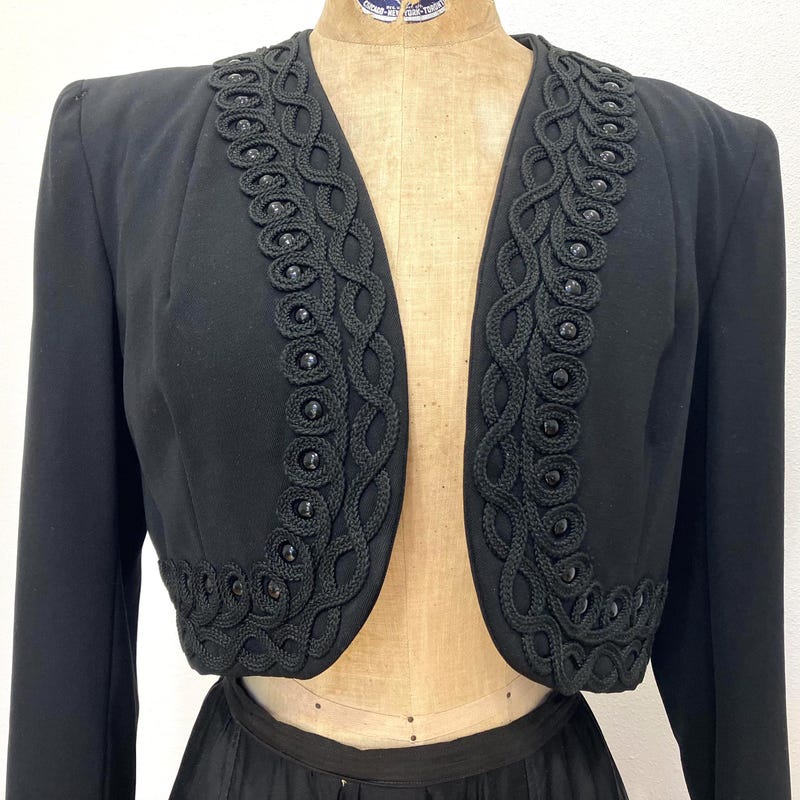 Black Bolero Jacket - Etsy