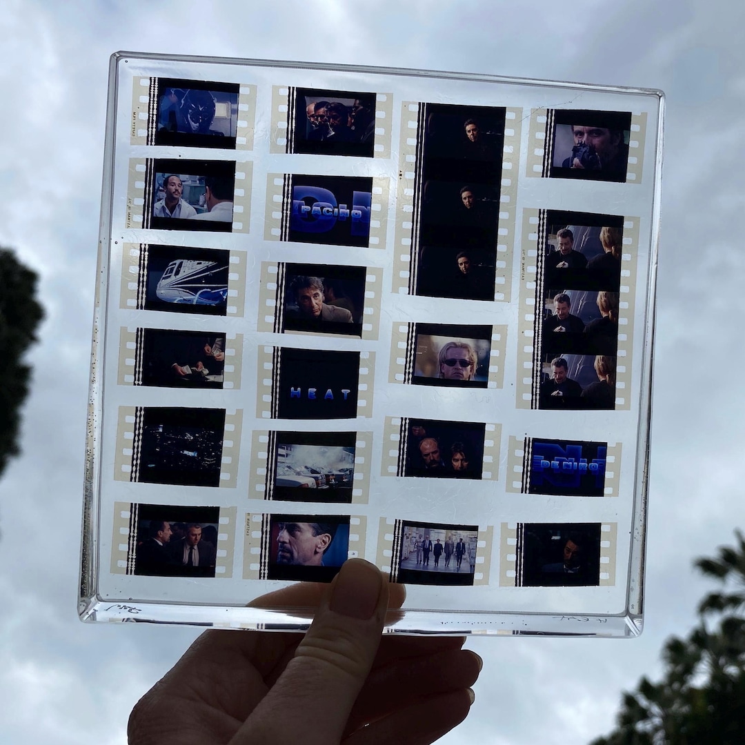 Heat, 1995. Authentic 35mm Motion Picture Film Preserved in Resin by ...