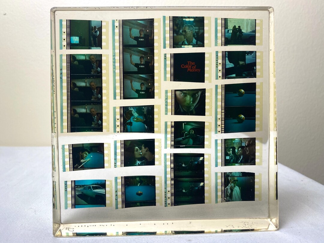 Authentic 35mm Film of Color of Money, 1986, Preserved in Resin by ...