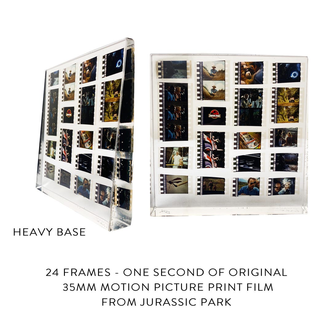 Jurassic Park — 24 Frames (one Second) of Authentic 35mm Motion Picture ...