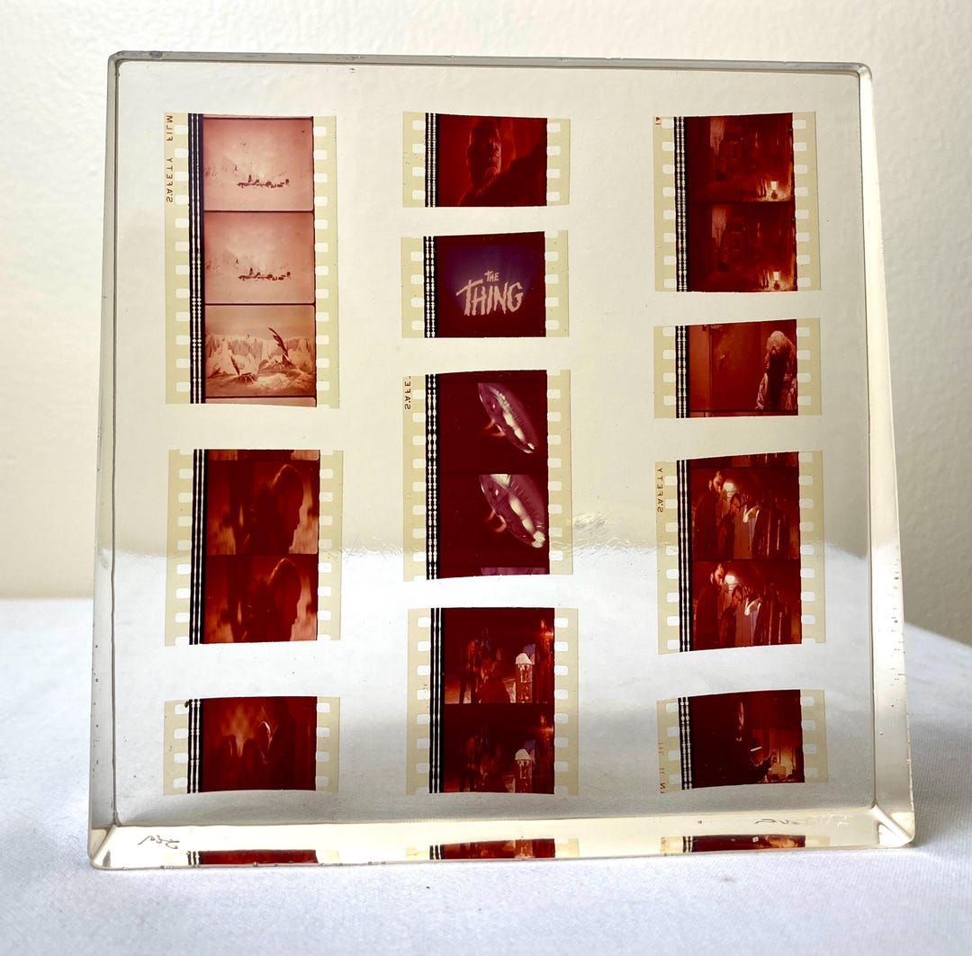 The Thing, 1982 — 35mm Film Resin Art: Authentic Movie Frames Preserved ...