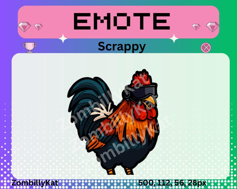 Twitch, Emote, Arc, Raiders, Scrappy, Glasses, Youtube, Discord, Emotes ...