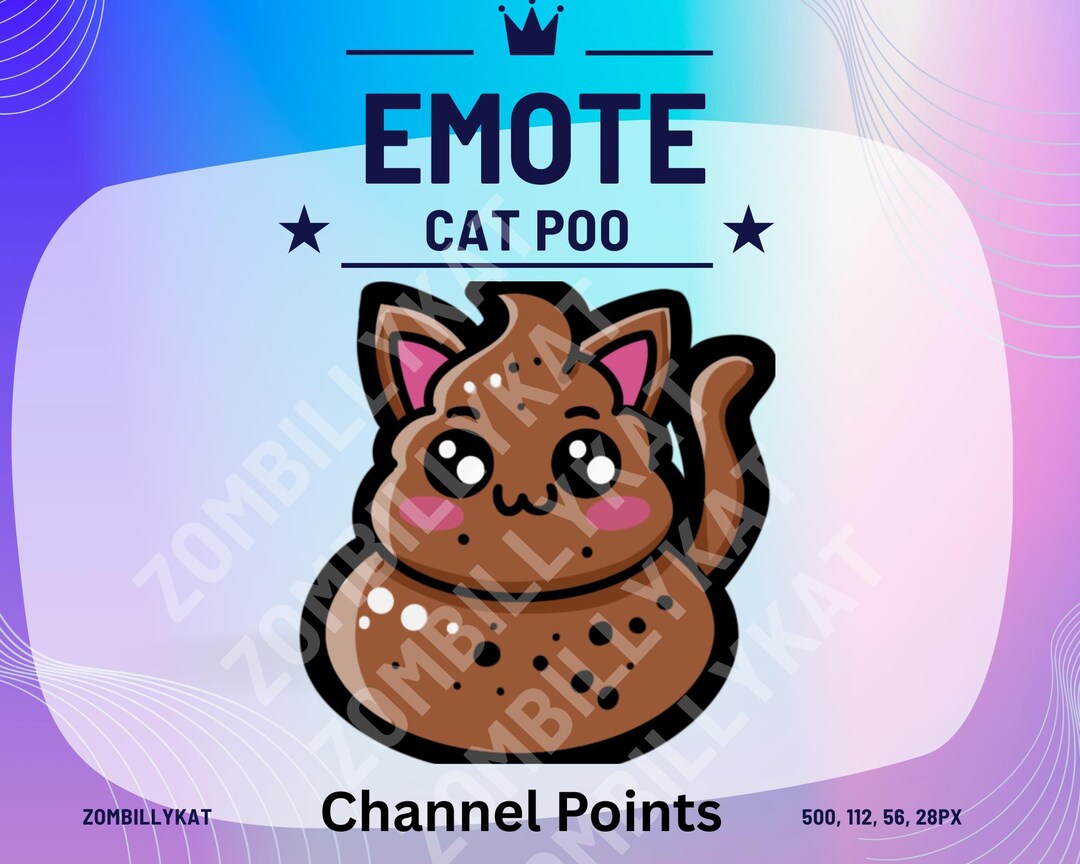 Twitch, Emote, Emotes, Channel Points, Cat, Poo, Poop, Funny, Cute ...