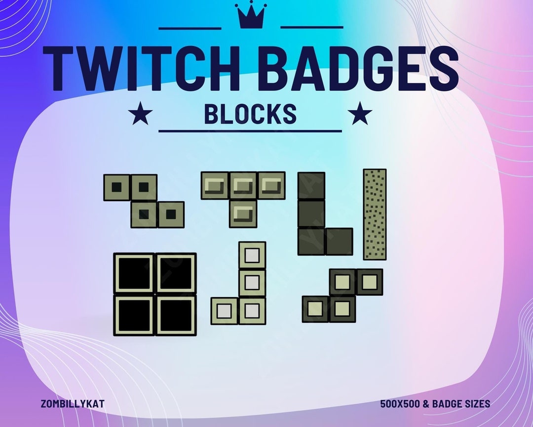 Twitch, Emote, Blocks, Badges, Subs, Discord, Tetris Style, Stream ...
