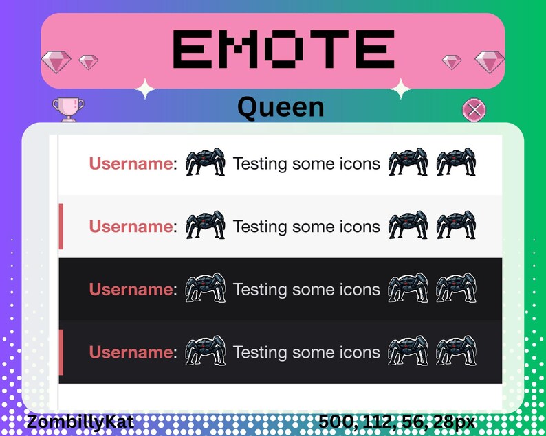 Twitch, Emote, Emotes, Queen, Enemy, Arc, Raiders, Hype, Discord ...