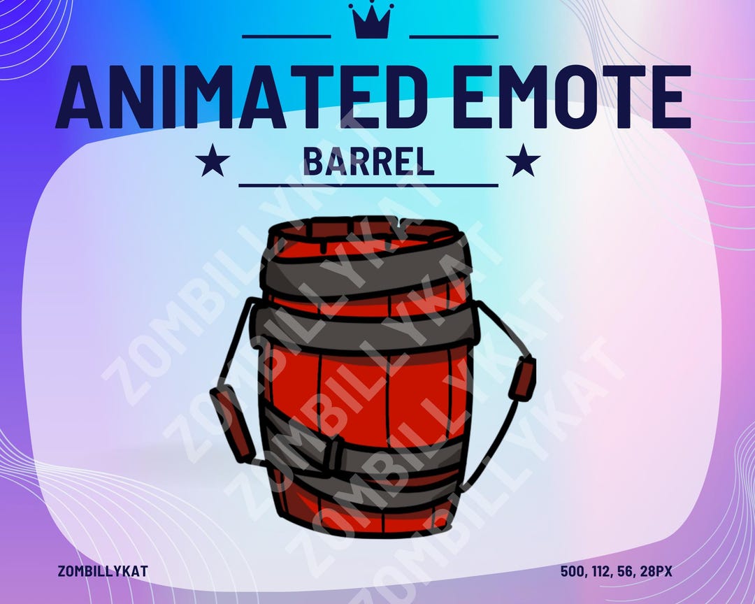 Twitch, Emote, Animated, Animated, Hunt, Showdown, Barrel, Barrel ...