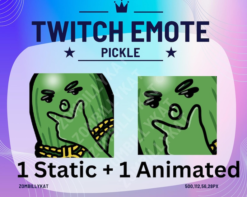 Twitch, Emote, Animated, Pickle, Fort, Nite, Emotes, Stream, Streamer ...