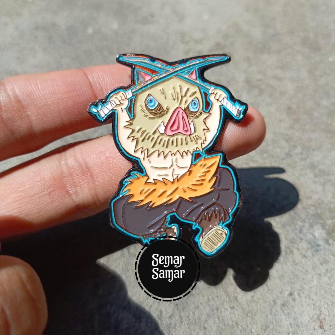 Hashibira Inosuke Kimetsu No Yaiba Chibi Enamel Pin : Demon Slayer ...
