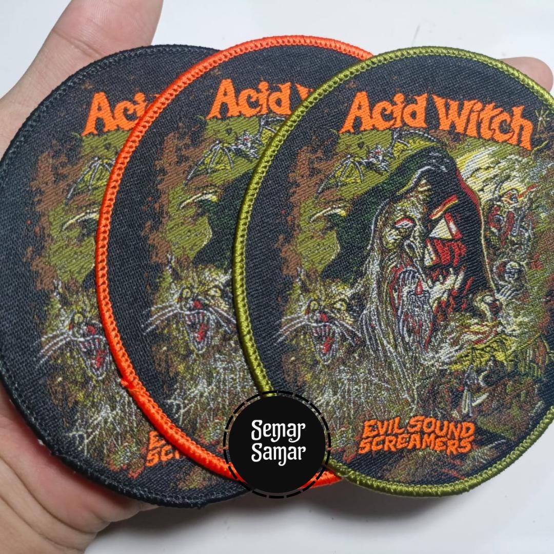 Acid Witch Woven Patch: Evil Sound Screamers Horror Metal - Etsy