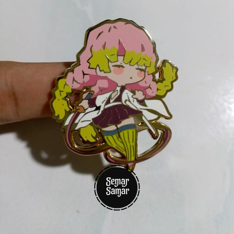 Mitsuri Kanroji Hashira Kimetsu No Yaiba Chibi Enamel Pin : Demon ...