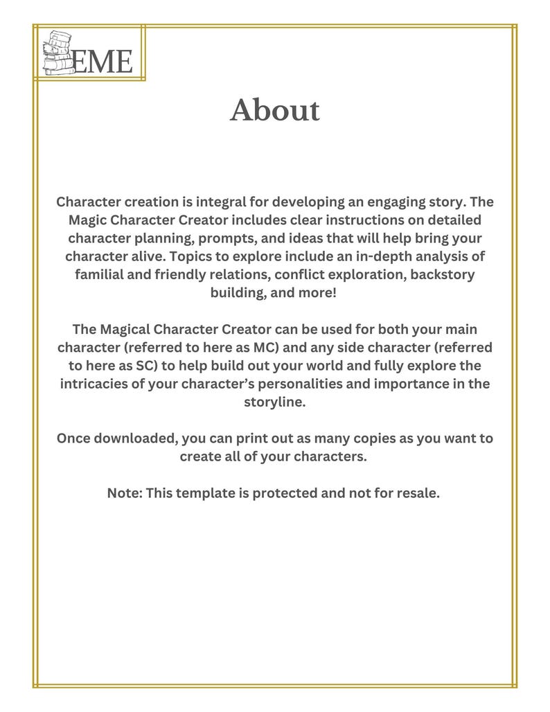 Magical Character Creator - Etsy